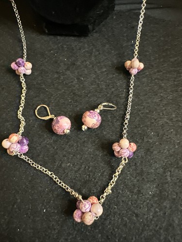 Viva Beads Necklace And Earring Set Vintage | eBay