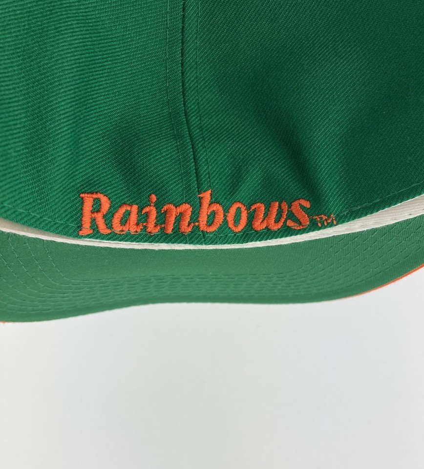 NWT Vtg 1980s University of Hawaii Rainbows Baseball New Era Hat Pro ...