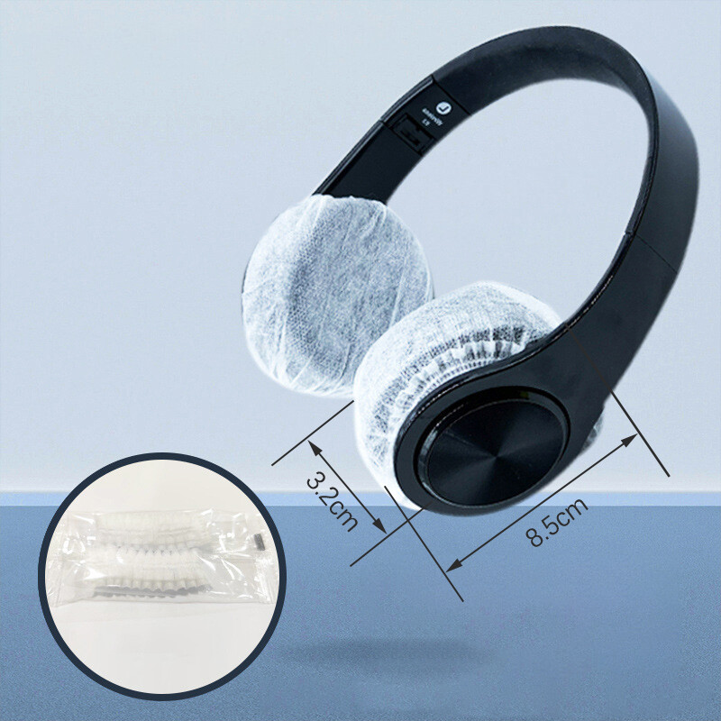 20pcs Disposable Headphone Covers Non-Woven Headset Stretch Sanitary ...
