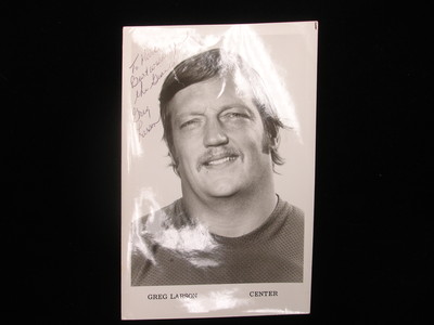Greg Larson New York Giants Autographed 5″ x 7 + 1/2″ Photo | eBay