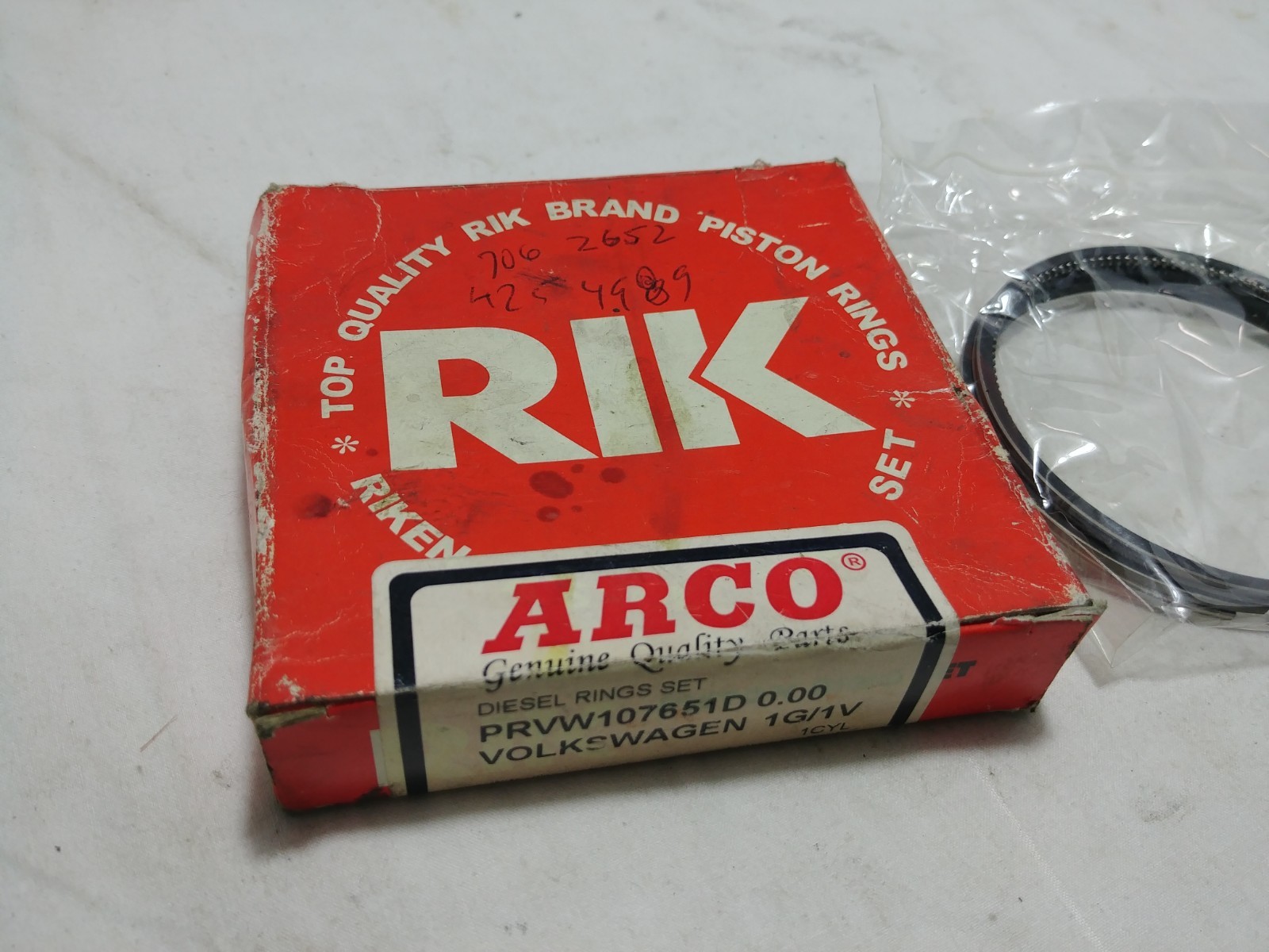 Arco RIK Piston Rings for Volkswagen PRVW107651D for sale online | eBay