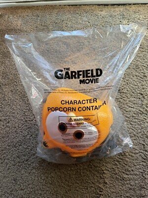 Garfield the Orange Cat Plastic Popcorn Bucket Regal Exclusive Movie ...