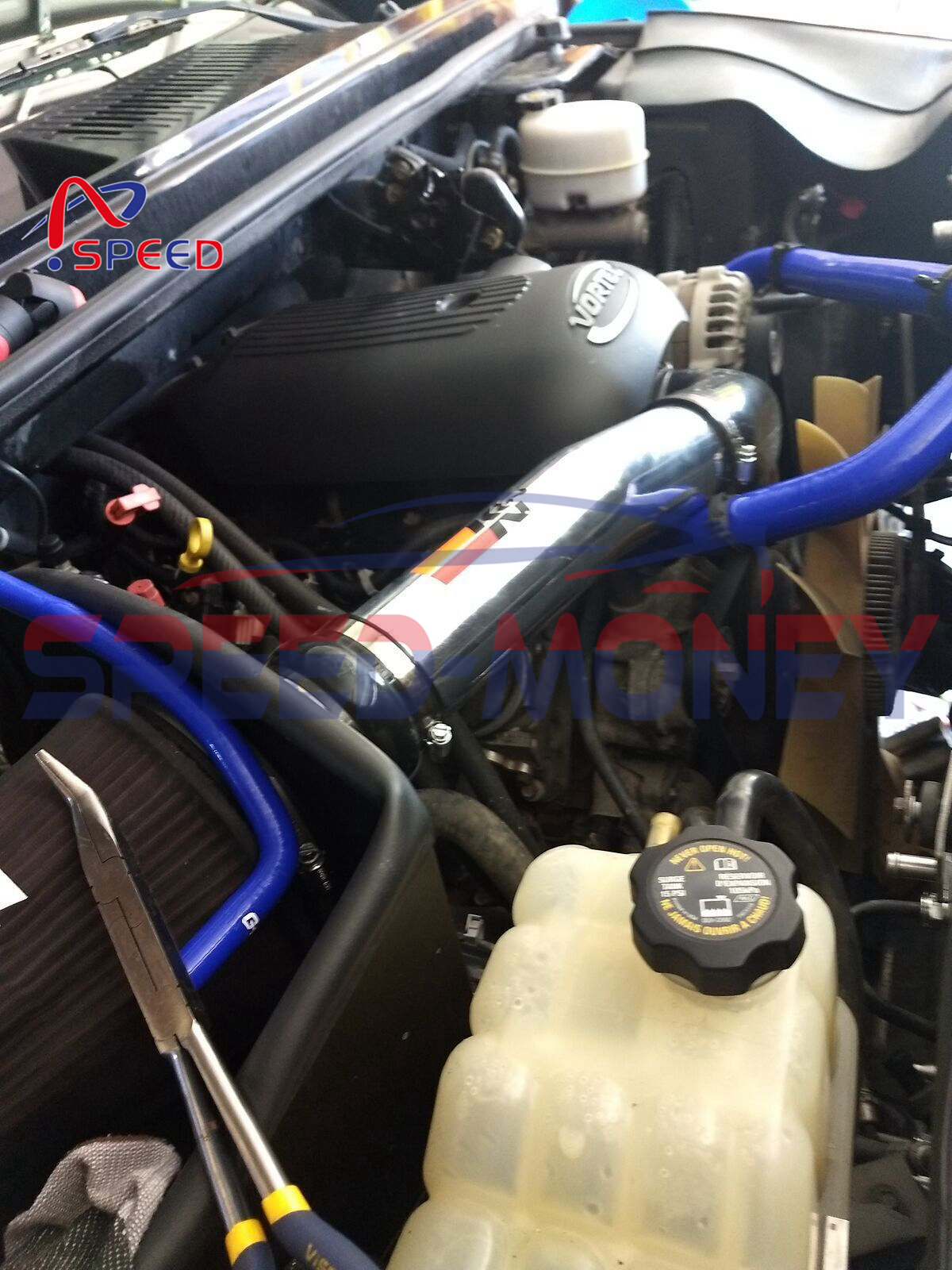 2003-2006 Hummer H2 6.0L 2004 2005 Silicone Radiator Hose Kit Blue ...