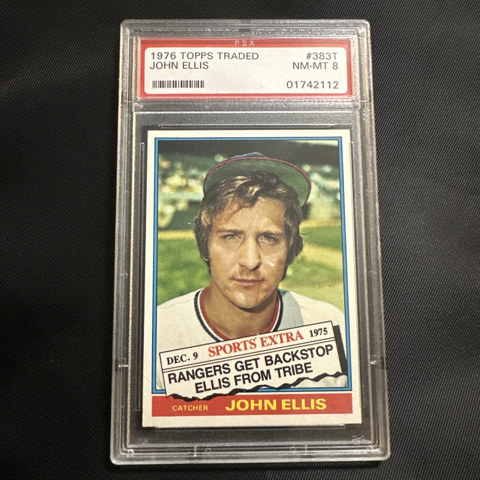 1976 Topps Traded #383T John Ellis Texas Rangers PSA 8 | eBay