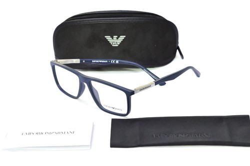 Emporio Armani EA3221 5008 Matte Blue Reading Glasses/Bifocal ...