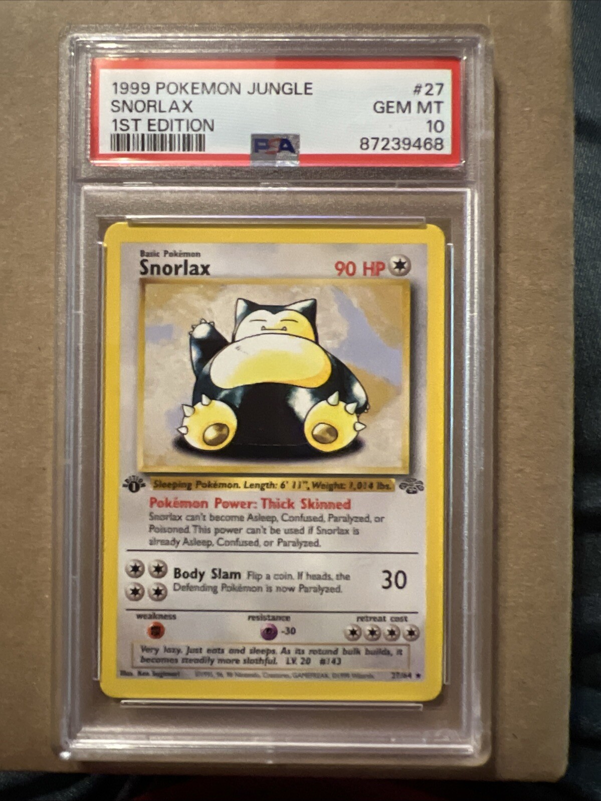 Snorlax 1999 Jungle #27/64 1st Edition Price Guide - Sports Card Investor