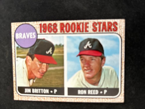 1968 Topps Rookie Card #76 Ron Reed Jim Britton Atlanta Braves NmMt ...