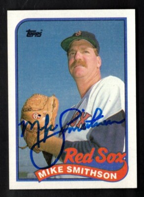 1989 Topps Mike Smithson Card #377 Autograph Signed Red Sox | eBay