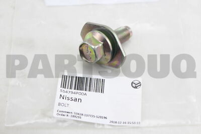 554794P00A Genuine Nissan BOLT 55479-4P00A | eBay