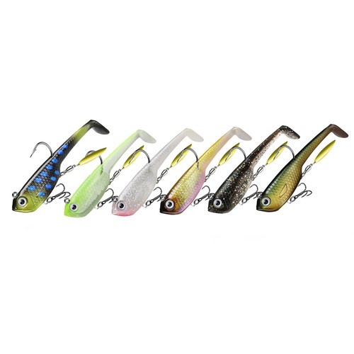 6pcs Freshwater With Spinner Paddle Tail Reflective Fishing Lure Soft ...