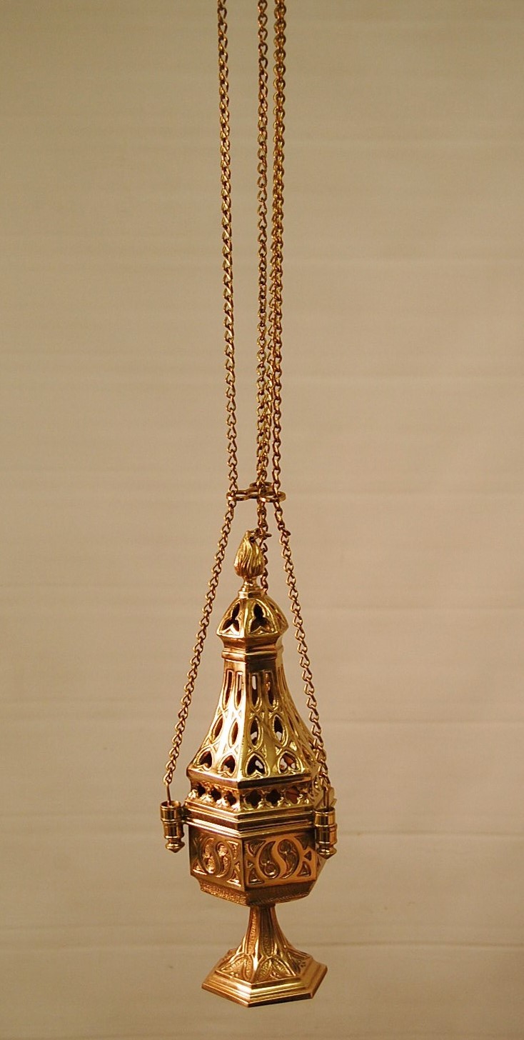 13" BRASS TRIPLE CHAIN GOTHIC CHURCH CENSER / THURIBLE - 20 | eBay UK