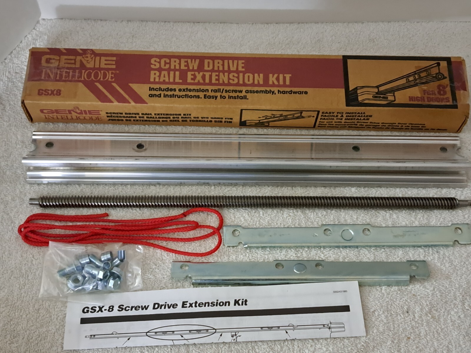 Genie Intellicode Screw Drive Rail Extension Kit GSX8 | eBay