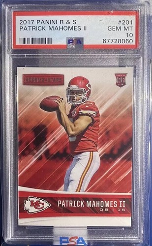 2017 Panini Rookies & Stars PATRICK MAHOMES Rookie Card #201 PSA 10 | eBay