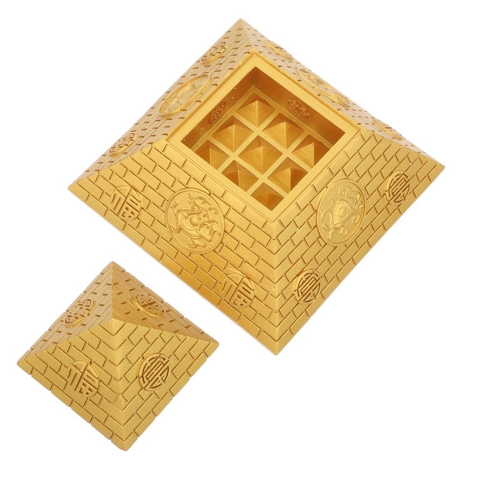 Egyptian Pyramid Sculpture Ancient Table Decor Figure Items ...