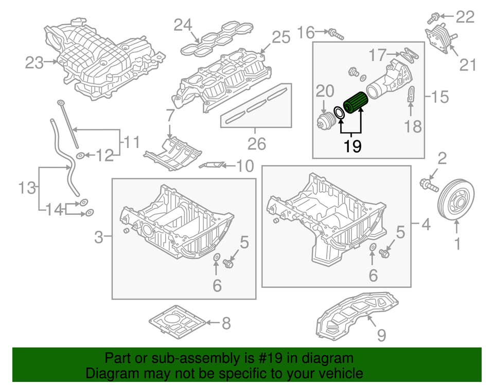 Genuine Kia Oil Filter 26320-3LTA0 | eBay