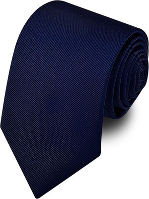 Branduce 63'' XL Tie Mens Extra Long Solid Woven Necktie for Men Navy ...