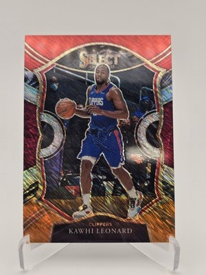 2020 Select Kawhi Leonard Red/White/Orange Shimmer Prizm Concourse #37 ...
