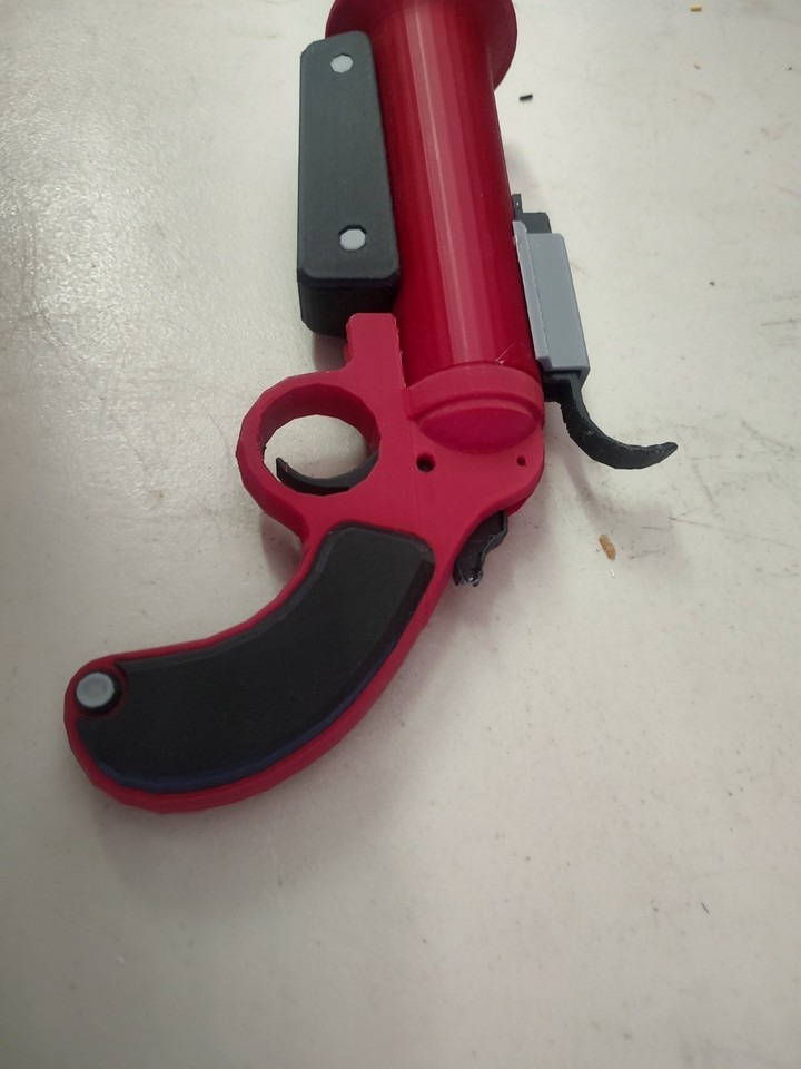 Used Team Fortress 2 Pyro Flare Gun 3D Printed Prop TF2 Flare Pistol | eBay