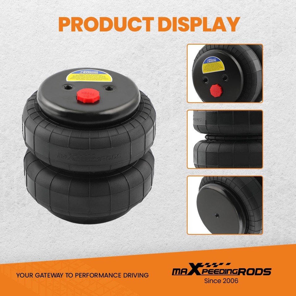 maXpeedingrods 4PCS Air Ride Suspension Bags Double Bellow Standard ...