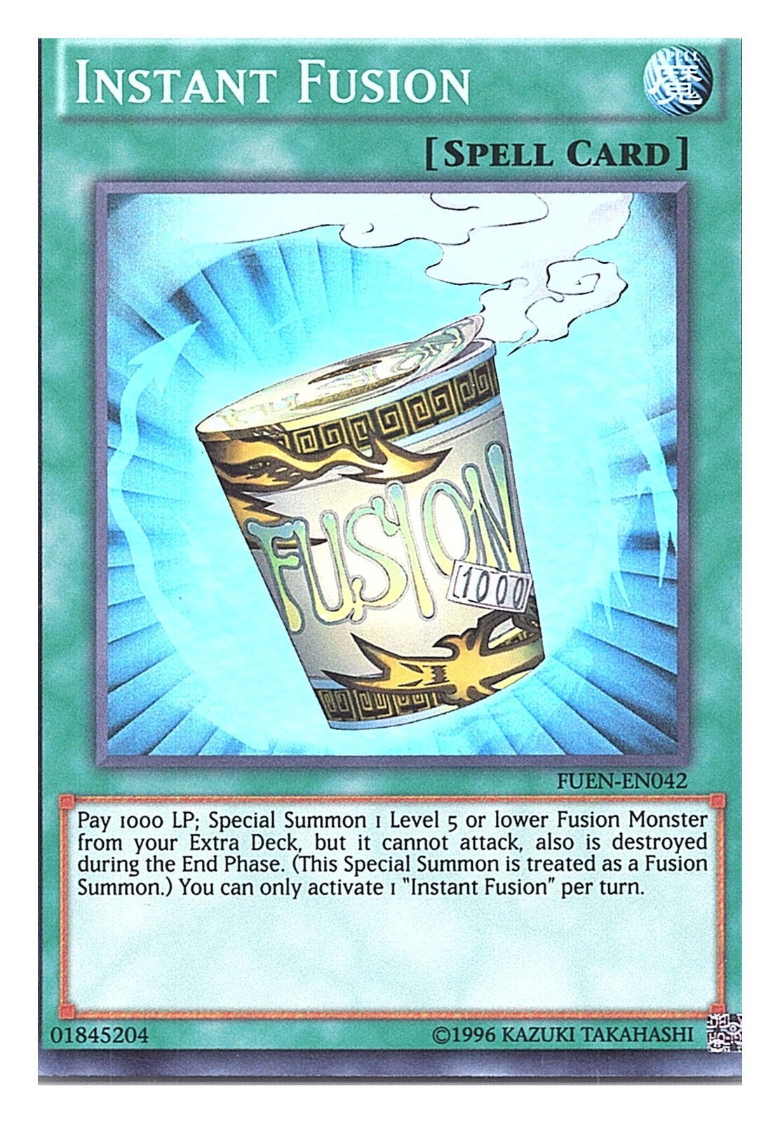 A418 YUGIOH SPELL CARD INSTANT FUSION FUEN-EN042 | eBay