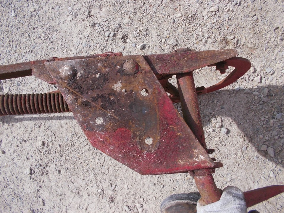 Farmall IH Cub tractor rear spring loaded implement hand lift | eBay