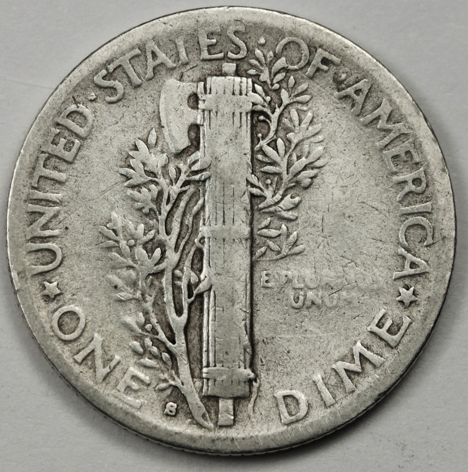 1945-s Mercury Dime. Micro "s" Mint Mark. Better Grade. 88678 ...