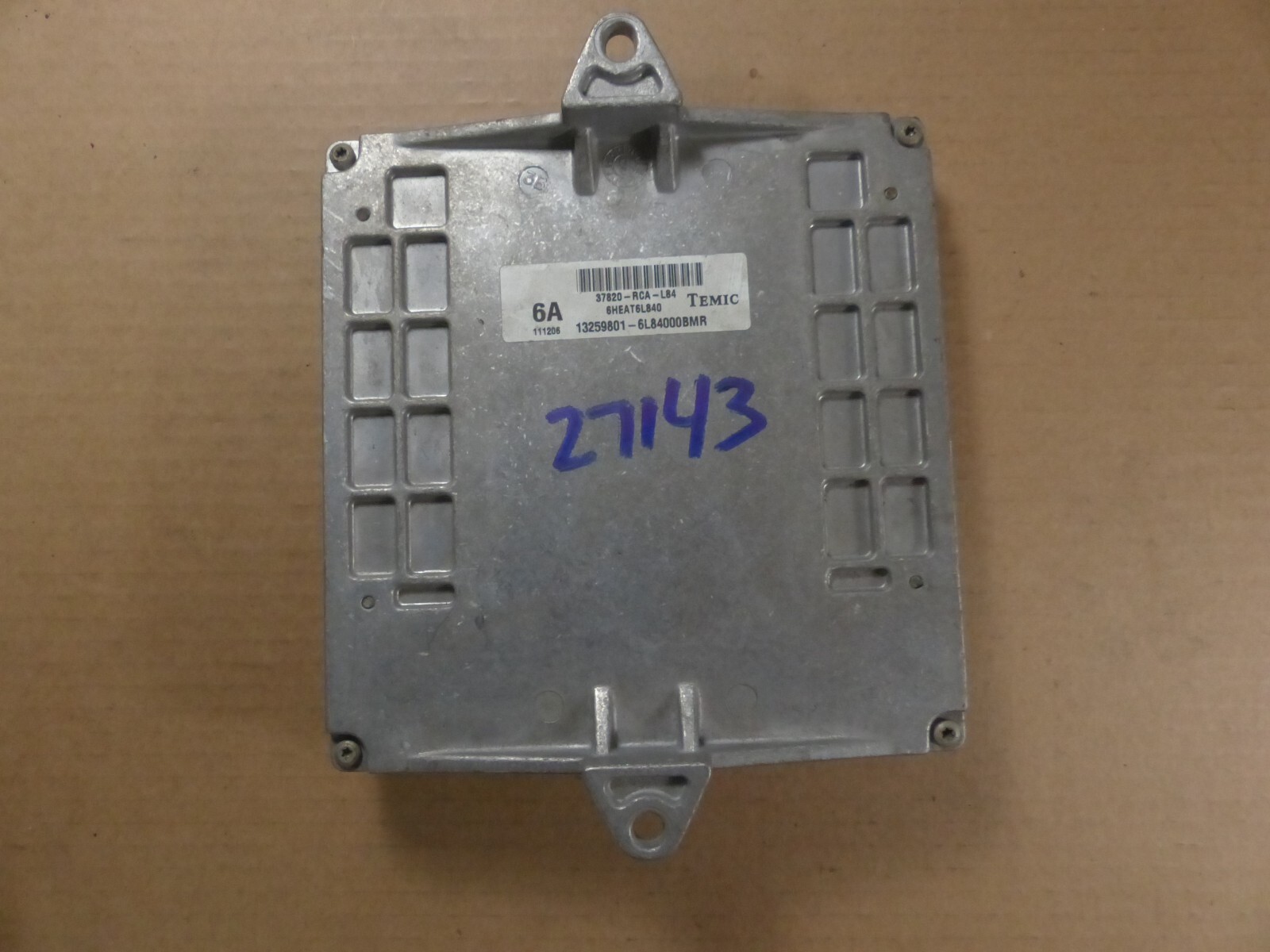 07 HONDA ACCORD 3.0L AT CALIF ECM ECU COMPUTER 37820-RCA-L84 | eBay