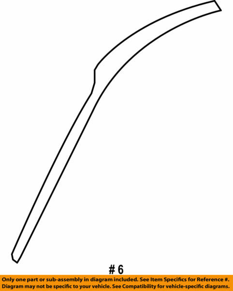 75543-42010 Toyota Moulding, windshield, outside no.2 rh 7554342010 ...