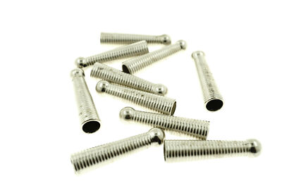 Silver Color Ribbed Bolo Tip 25mm - Pack of 10 | eBay