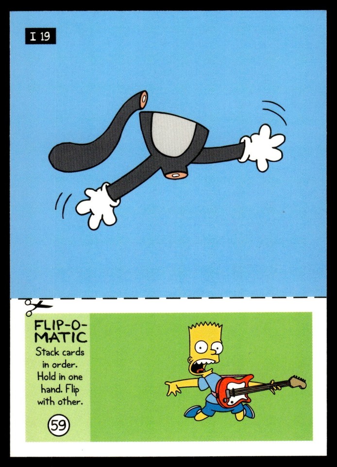 1994 Skybox The Simpsons Series 2 Itchy & Scratchy Card #I9 All the ...