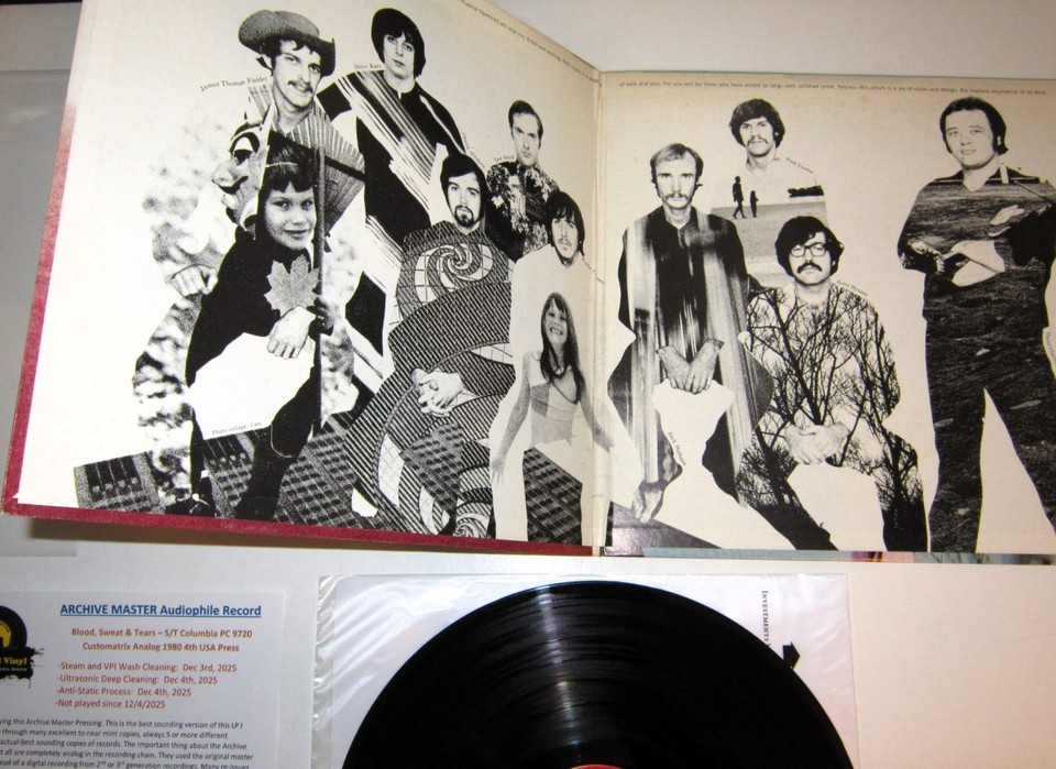 Blood, Sweat & Tears S/T Analog 4th '80 USA MINT ARCHIVE MASTER ...