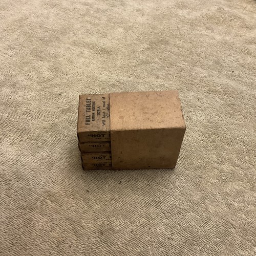 WWII US MILITARY C Ration Heating Fuel Tablet Pack Of 4 Boxes NOS Bin C ...