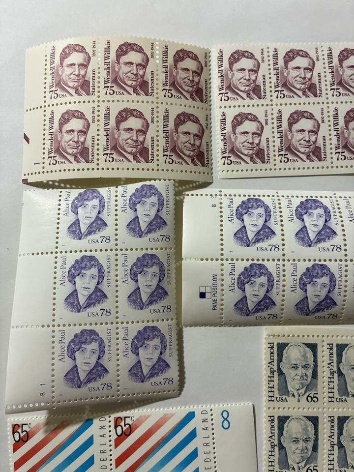 $53.00 FACE VALUE MNH US POSTAGE STAMPS .60 .65 .75 .78 CENTS ...