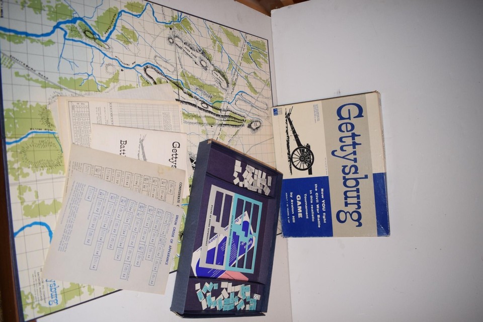 GETTYSBURG AVALON HILL (1964) CIVIL WAR BOARD GAME (HDN85) | eBay