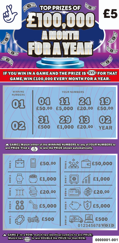 4x Fake Winning Lottery Scratch Cards Prank, Funny Joke Gag Gift for ...