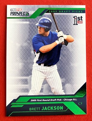 Brett Jackson 2009 Tristar Prospect 1ST CARD GREEN FOIL PARALLEL Rookie ...