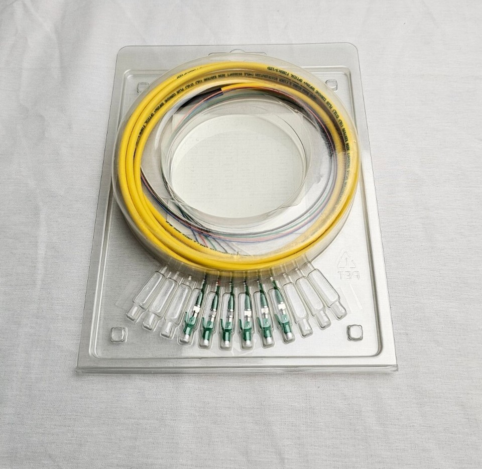 Wirewerks LC/PC Pigtail Single mode OS2 OFNR 6 Fiber 900um 24" Legs 3.5 ...