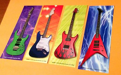 NEW! 36 ASSORTED GUITAR BOOKMARKS MUSIC PARTY FAVORS BOOK CLUBS REWARDS ...