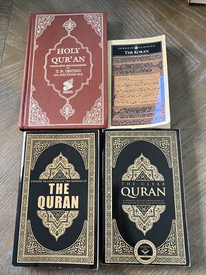Lot Of 4 Books Holy Qur’an The Clear Quran The Koran Penguin Classics ...