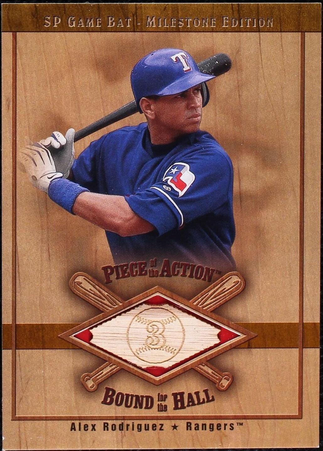2001 SP Game Bat Edition Milestone - Piece of the Action Milestone Alex ...