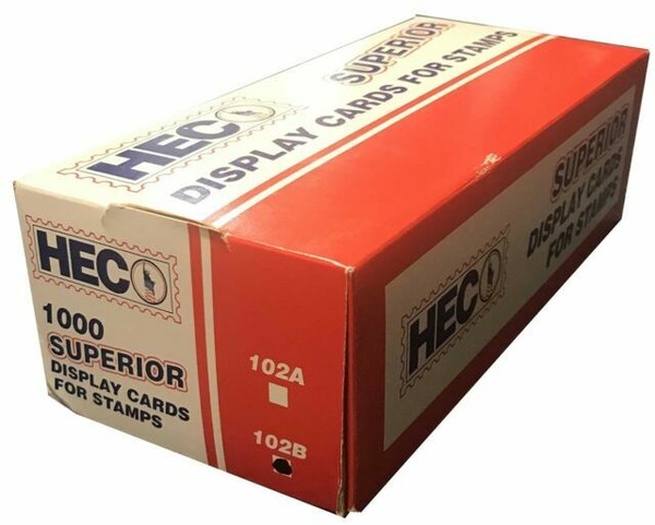Heco Stamp Dealer Cards 102B 4 1/4 X 2 3/4 Black High Quality Display ...