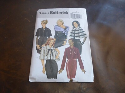 Butterick Misses' Jacket,Capelet,Wrap Pattern B4664 Size XS-M UNCUT | eBay