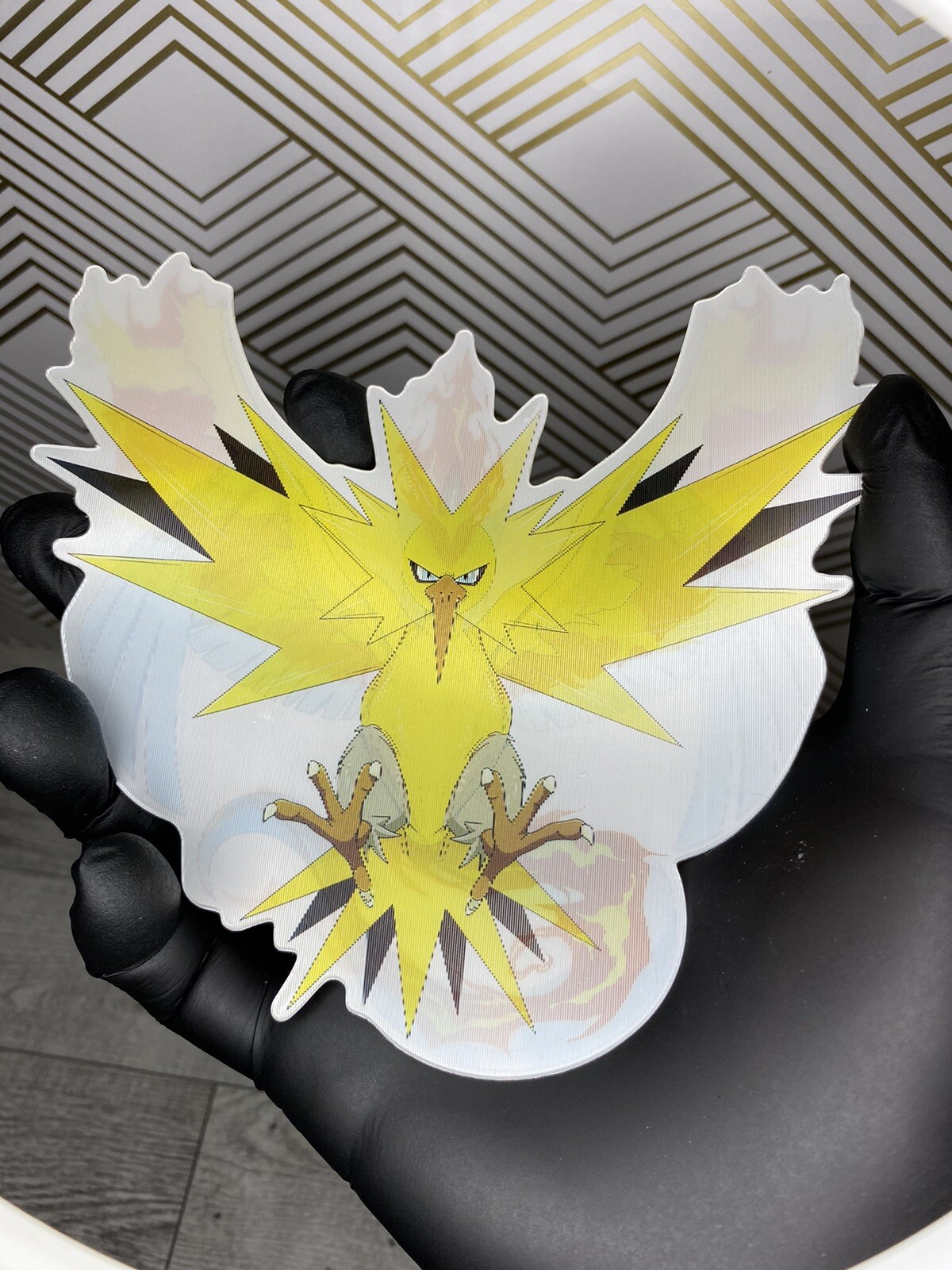 Pokemon Zapdos Articuno Moltres 3D Lenticular Motion Sticker Car Decal ...
