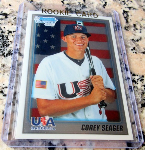 COREY SEAGER 2010 Bowman Chrome #1 Draft Pick 1st TRUE Rookie Card RC ...
