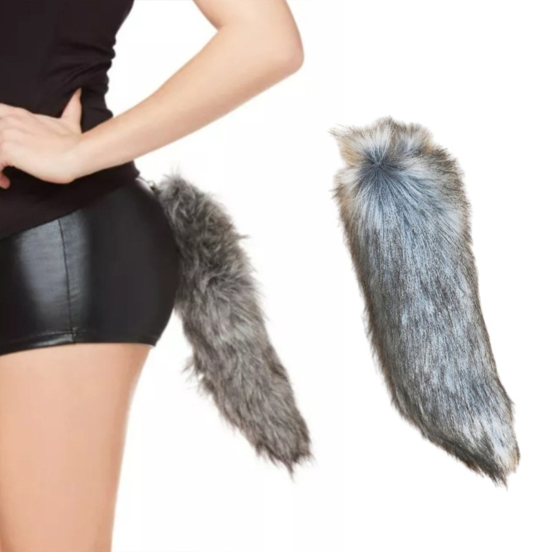 Faux Furs Wolf Cats Foxes Therians Tail Furry Animal Tail Cosplay ...