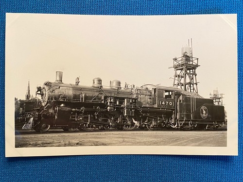 Great Northern Railway Train Engine Locomotive No. 1470 Antique Photo ...