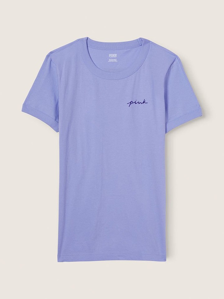 Victoria's Secret PINK CAMPUS / RINGER / HENLEY SHORT SLEEVE T-SHIRT XS ...