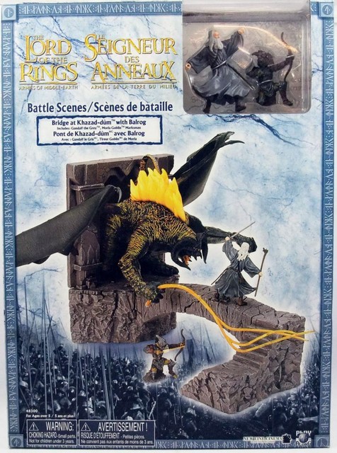 Lord of The Rings Bridge at Khazad-dum Battle Scenes Playset Balrog ...