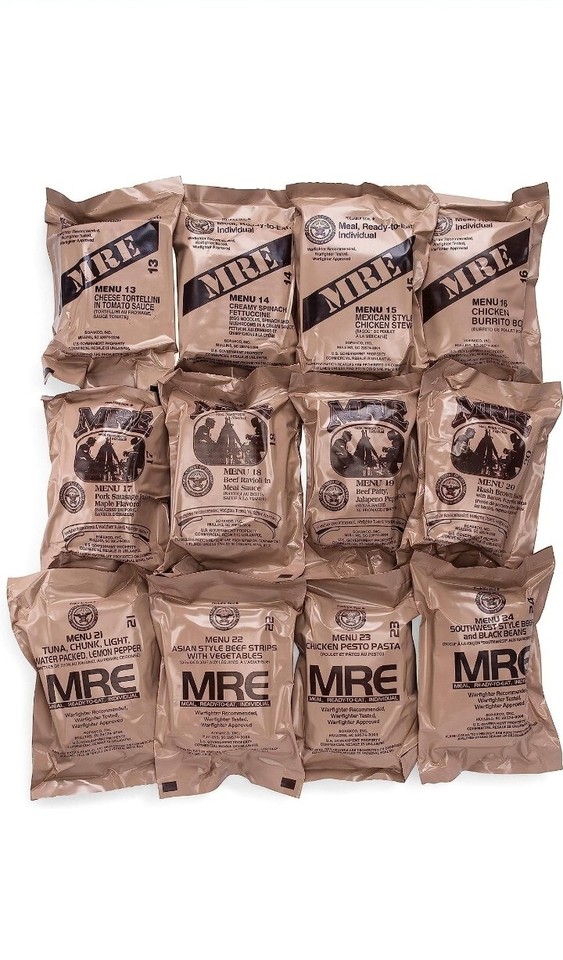 Genuine U.S Military Meals Case MRE ( 6 ) Random Meals Insp Date 2025 ...