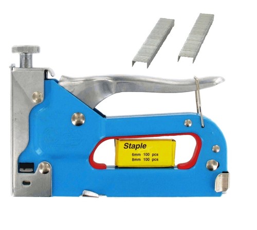 Handtacker 4-14 mm | 200 Tackerklammern inkl. | Hefter | Tacker ...